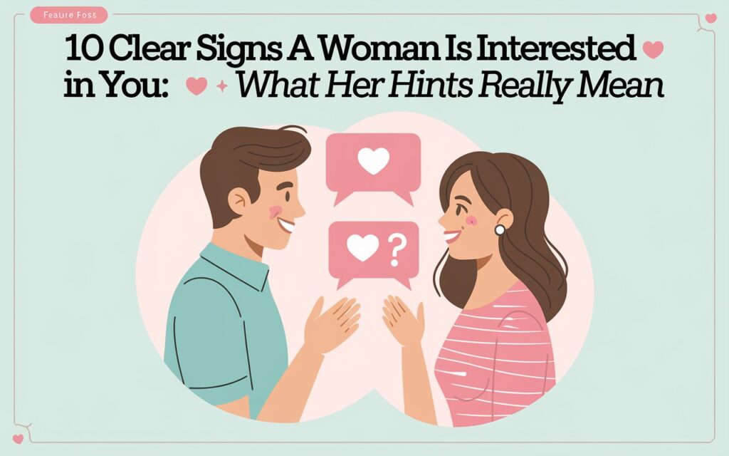 10 Clear Signs A Woman Is Interested In You: What Her Hints Really Mean! - Sleephavenquest